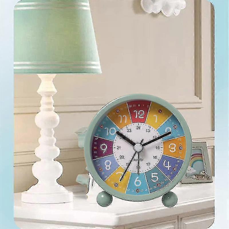 Educational Wall Clock For Kids Learning Time, Silent Non-ticking ...