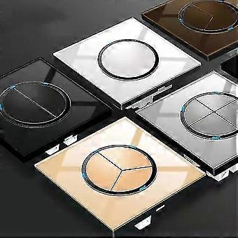 1/2/3/4gang 1/2way Wall Switch Push-button Switch Round Light Switch ...