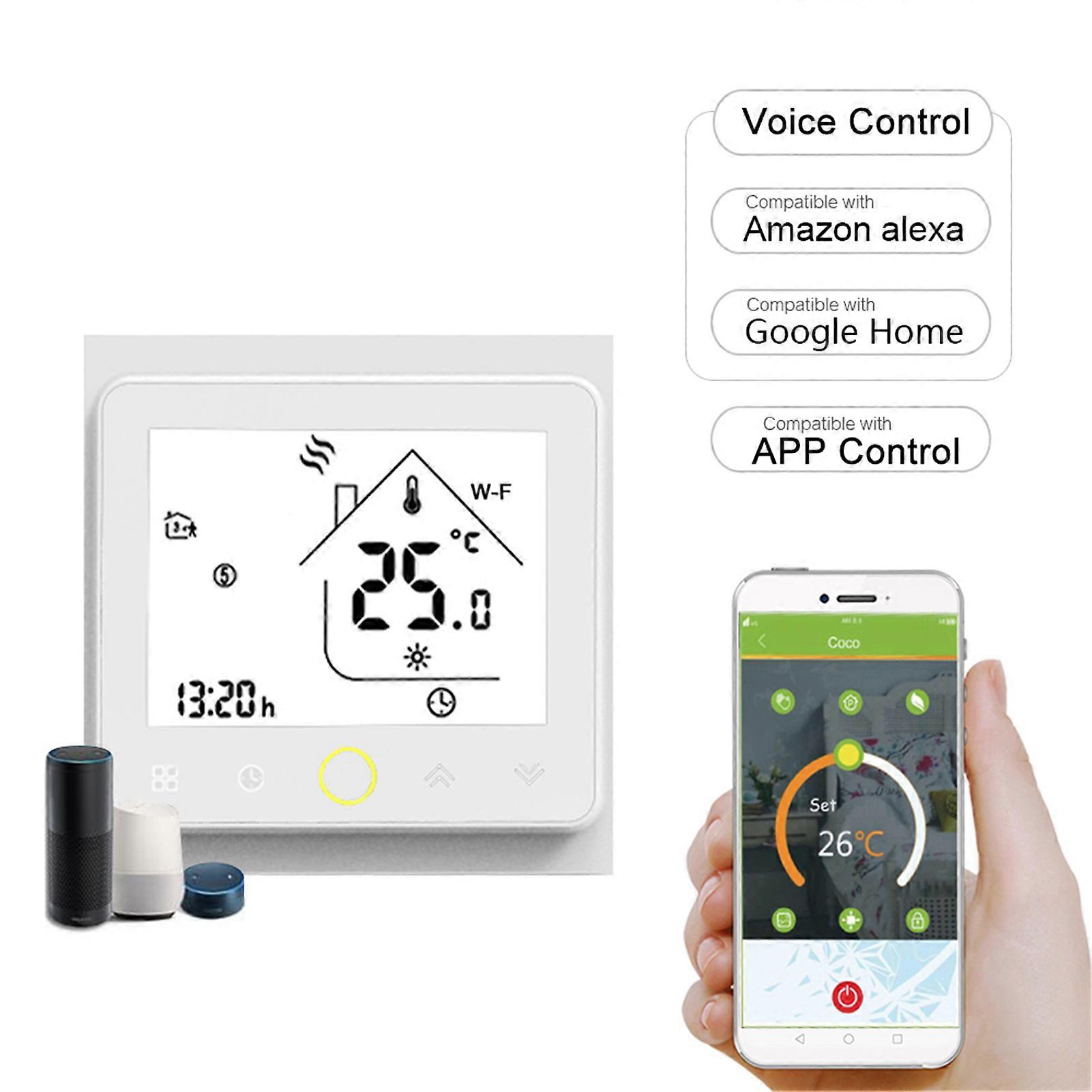 Wi-Fi Smart Thermostat Temperature Controller APP Control 5A Compatible ...