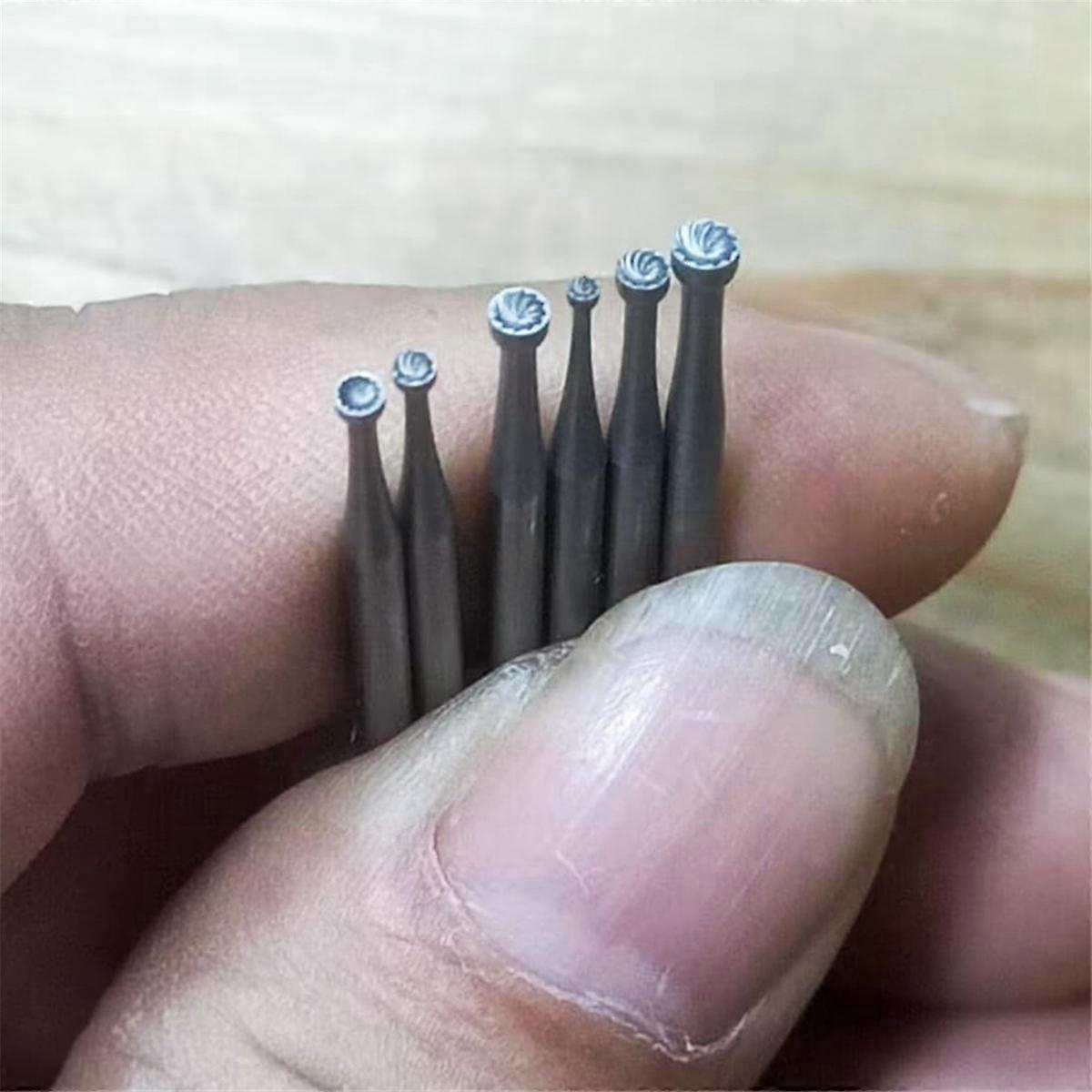 6 Pcs Round Cup Burr - 3/32Inch Shank Jewelry Making Burs Wire Rounder ...
