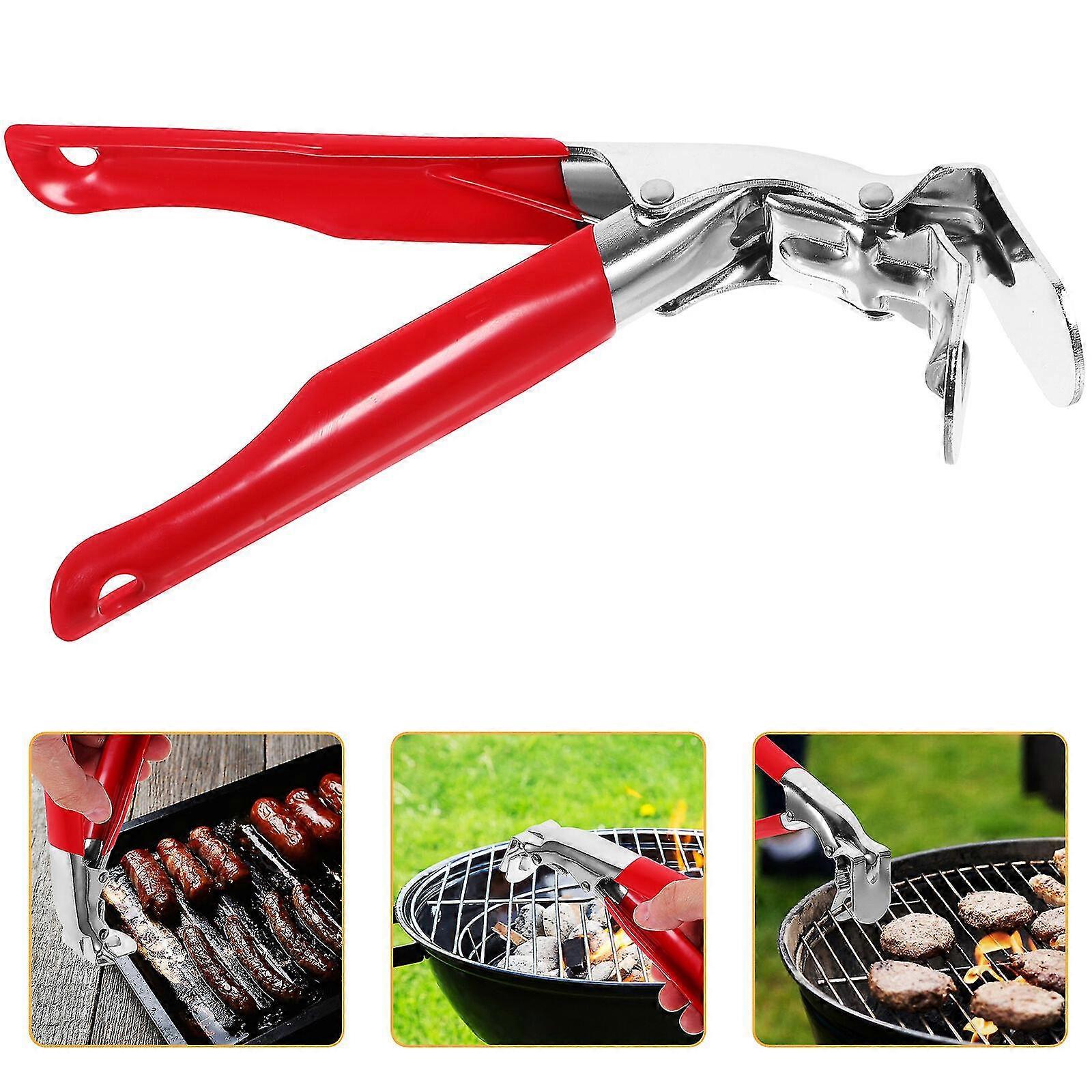 Hot Plate Gripper Grill Grate Lifter Pizza Pan Gripper Anti-scald Grill ...