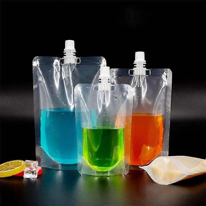 50pcs 100ml Liquid Stand Bag Leak Proof Drink Packaging Bag Spout Pouch ...