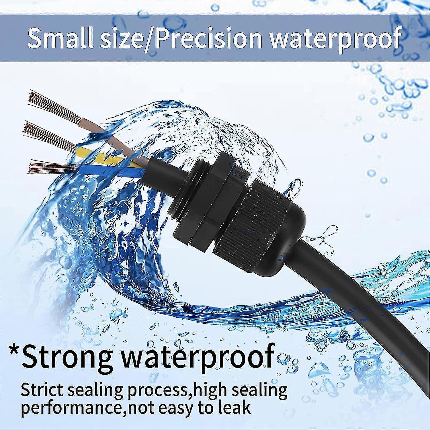 50 Pieces Cable Glands Ip68 Waterproof, Adjustable Cable Gland, Cable ...