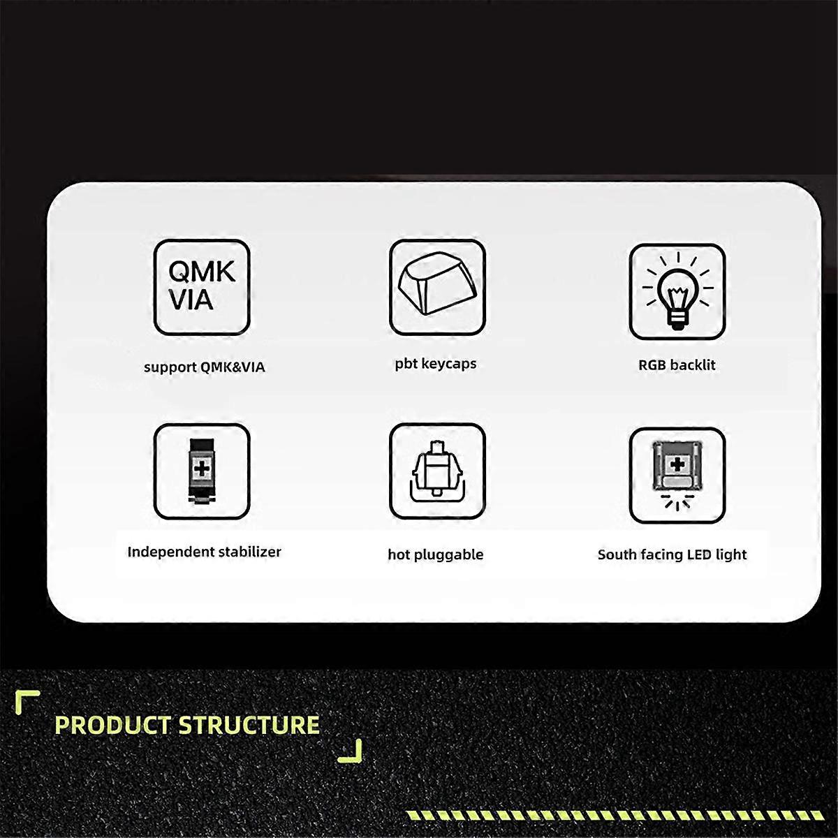 GMK26 Bluetooth Mechanical Keyboard 5.0 2.4ghz Wired Hot Swappable ...