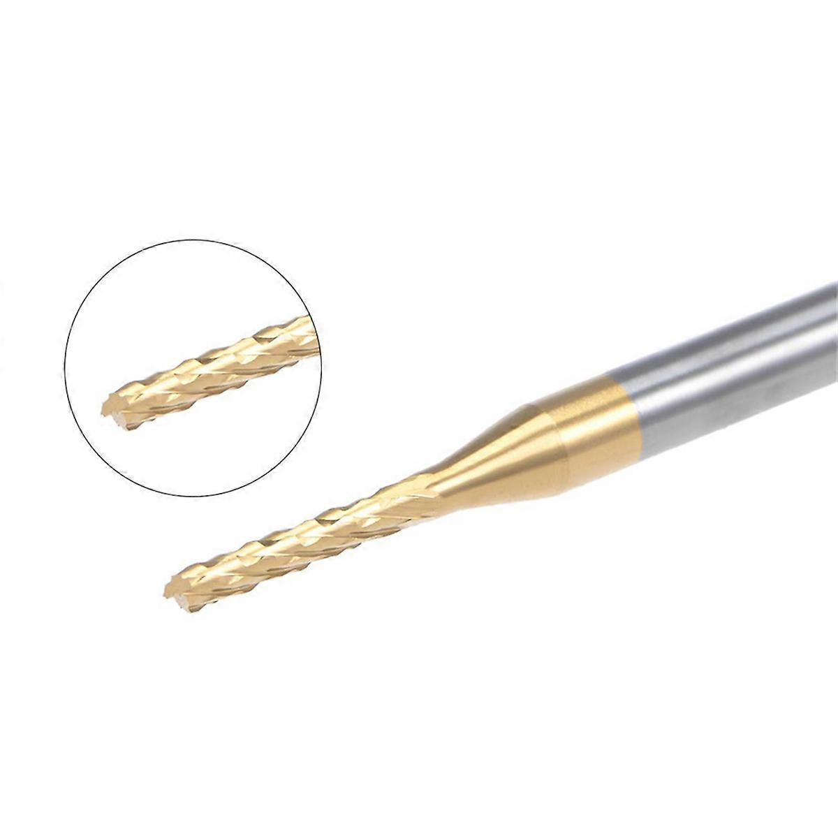 10PCS Titanium Coat Carbide End Mill Engraving Milling Cutter CNC ...