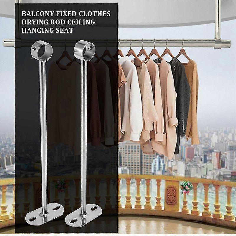 Ceiling-Mount Bracket, Wardrobe Pipe Bracket, 25mm Dia, Wardrobe Rod ...