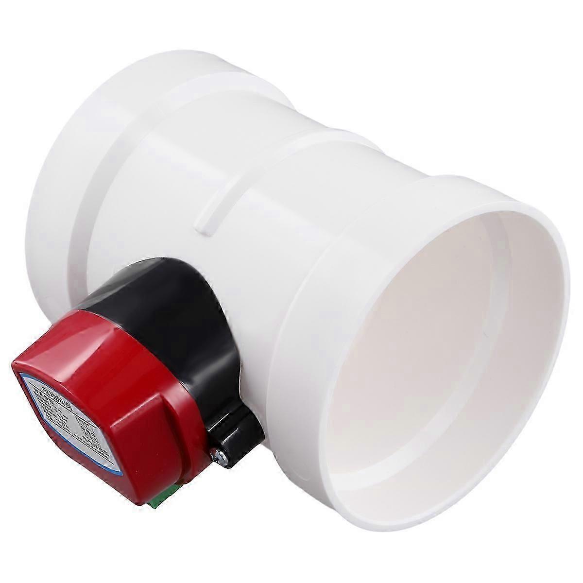 220VAC 110mm Plastic Motorized Damper PVC Check Valve Air Duct Volume ...