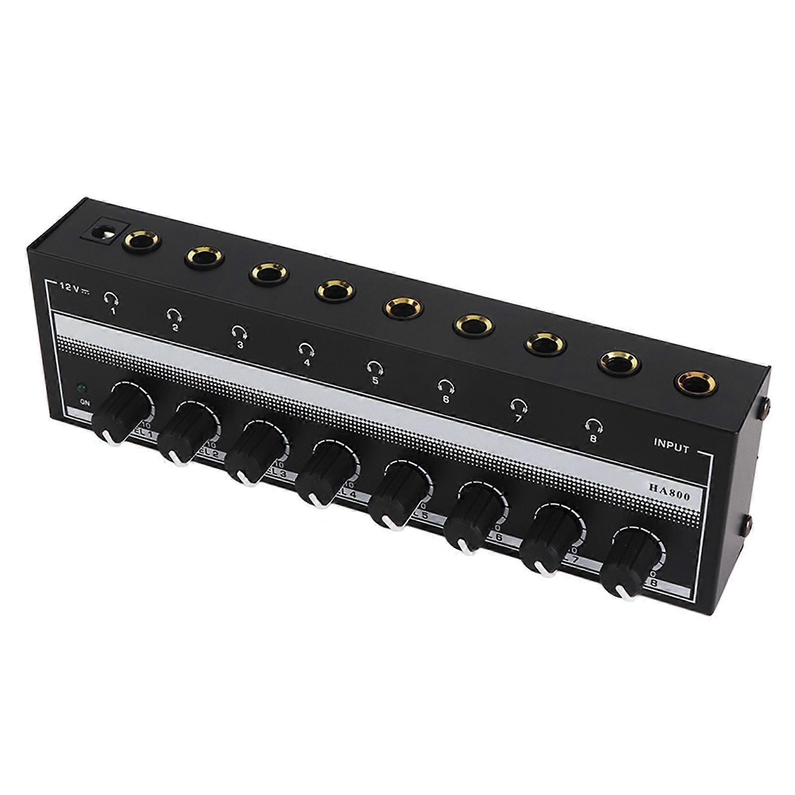 Headphone Amplifier 8 Channel Portable Metal Stereo Amplifier for ...