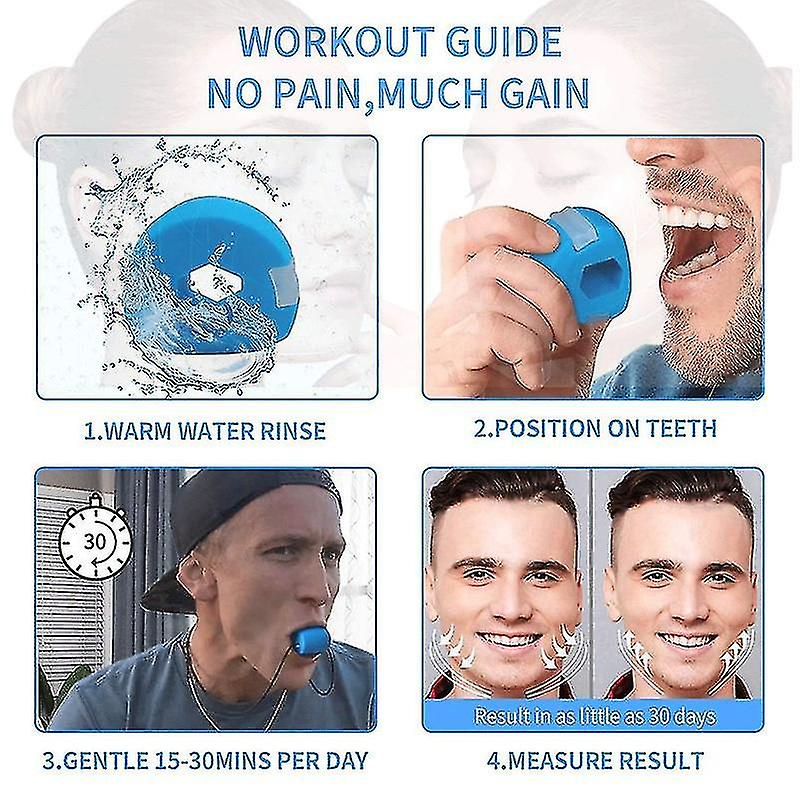Kingseven Double Chin Reducer Mandibular Exercise Ball Mandibular Trai ...