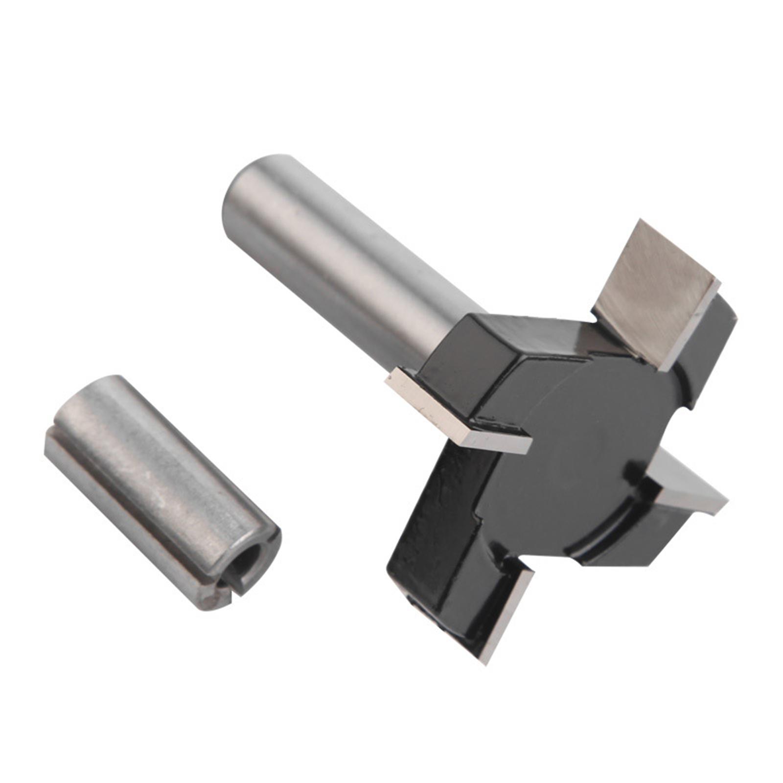 12mm 1/2" Shank Wood Milling Cutter Planing Adapter Collet Surfacing ...