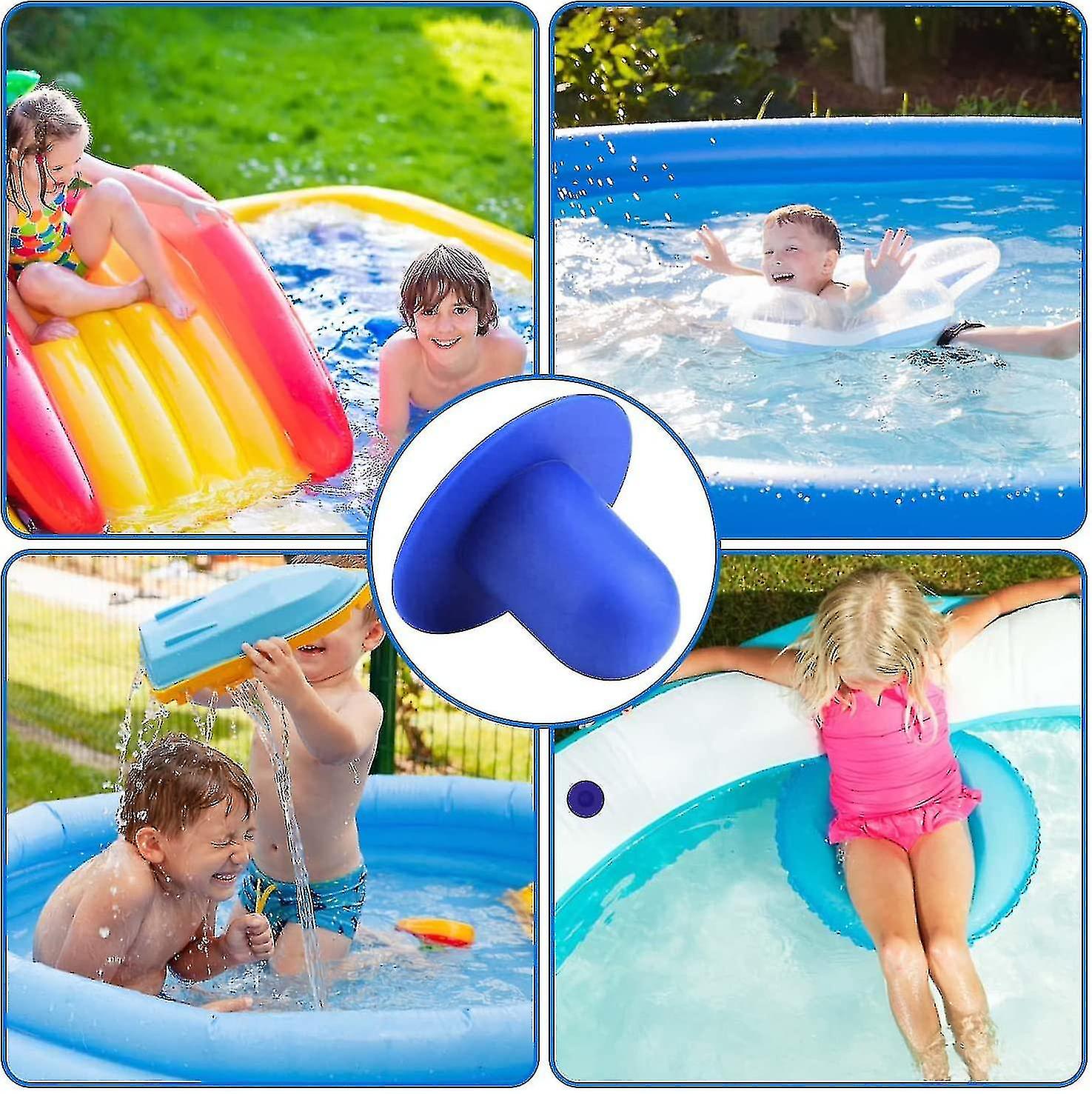 4 Pieces Pool Plug Stopper, Replacement Pool Wall Plugs Swimming Pool ...