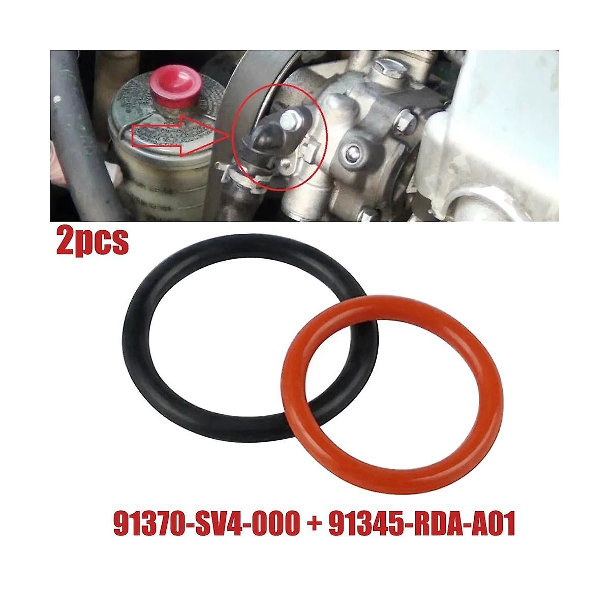 For Power Steering Pump Rubber Inlet & Outlet O-Ring Seals 2 Pcs KIT ...