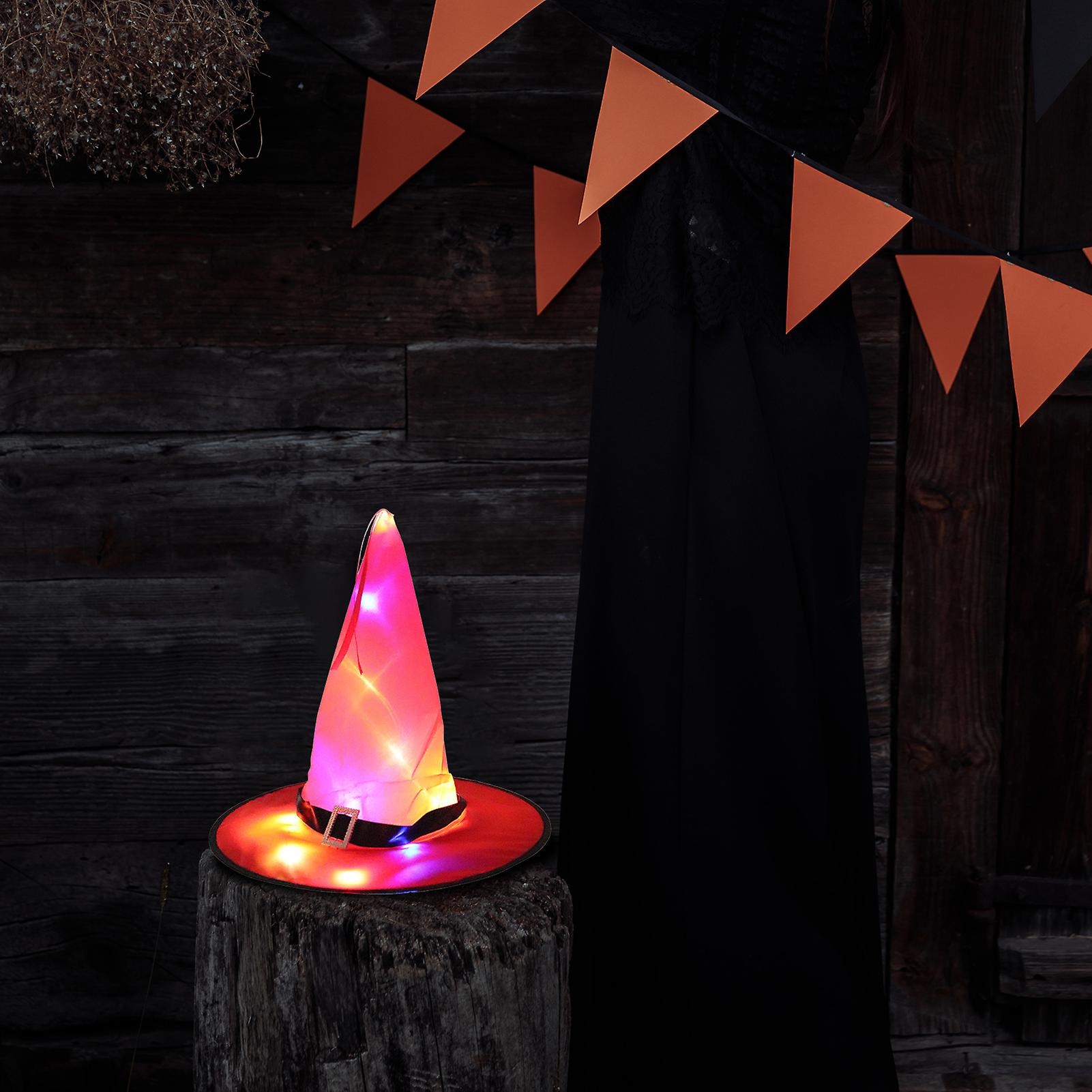 Led Light Witch Hat Creative Color Led Lighting For Halloween Themed ...