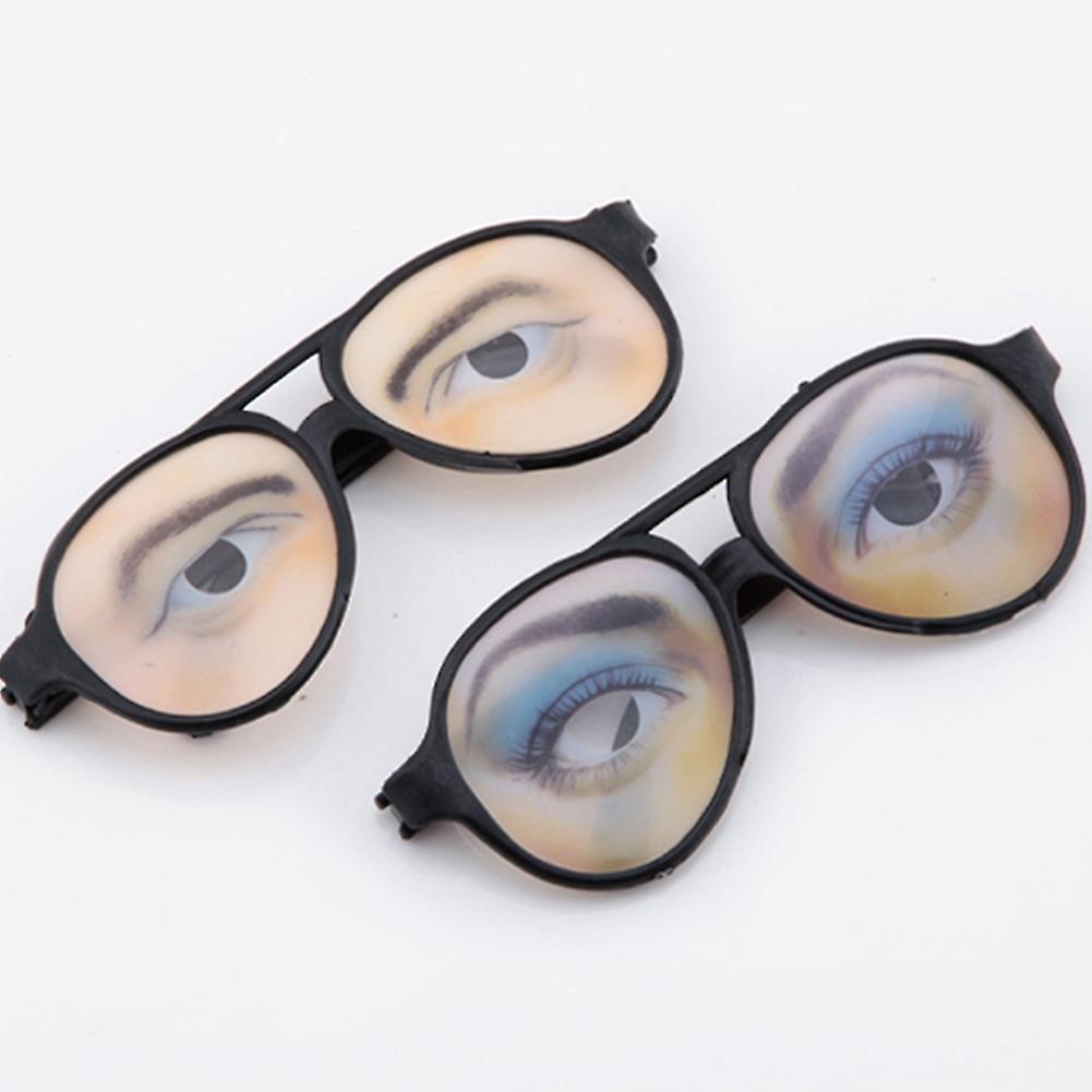 Joke Funny Fake Eyes Disguise Glasses for Masquerade Halloween Costume ...