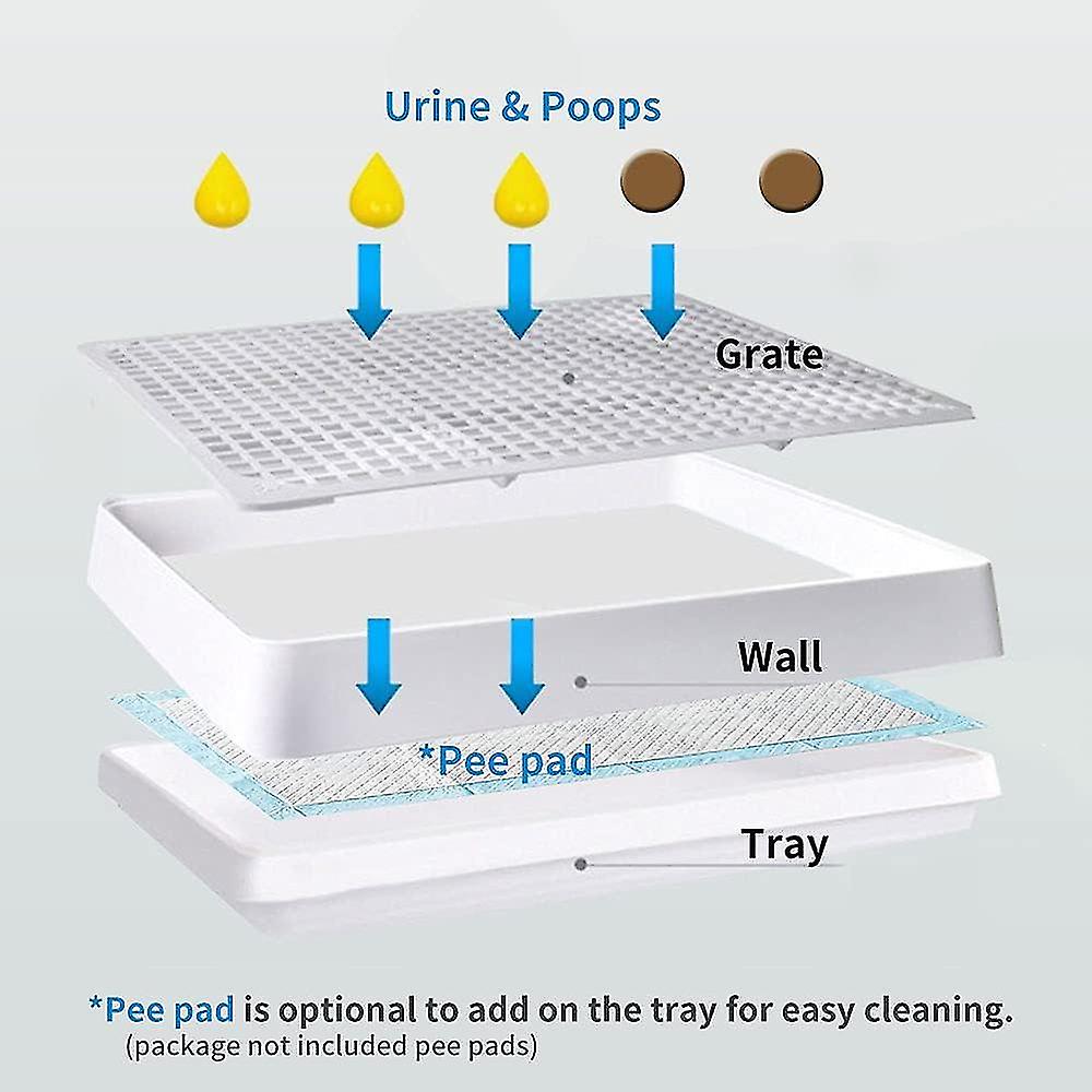 22x18 Super Large Rabbit Litter Box with Grate, Rabbit Litter Pan for ...