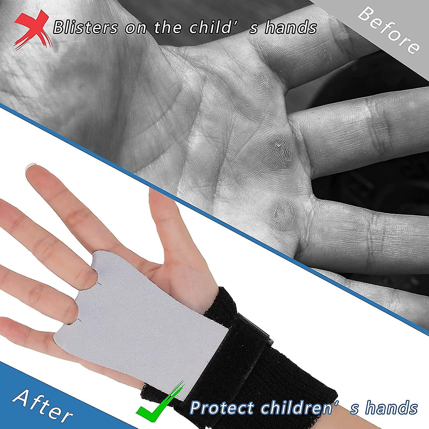 4pcs Sports Gymnastics Grips Wristbands, Kids Gymnastics Bar Grips With ...