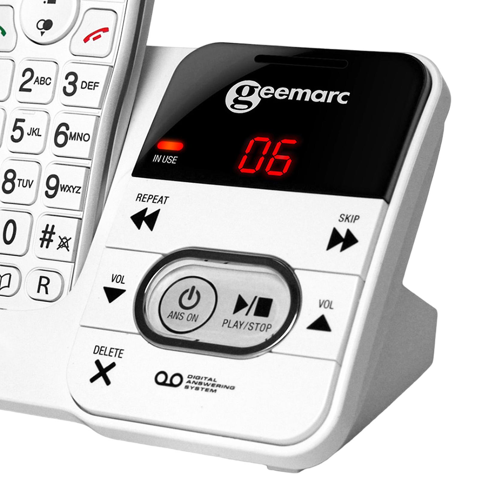Senior landline telephone with Photo Mobility Pack 296 keypad, White ...