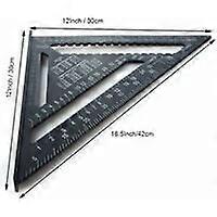 Multifunction Carpenter's Square 18cm and 30cm, Aluminium Metal ...