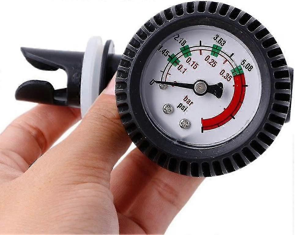 Inflatable Dinghy Pressure Gauge, Placstic Air Pressure Gauge 0-5.08 ...