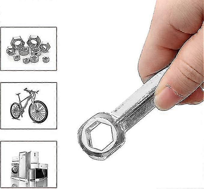 Bone Wrench Bicycle Multi-Wrench Hexagonal Bone Wrench 1 Piece Silver ...