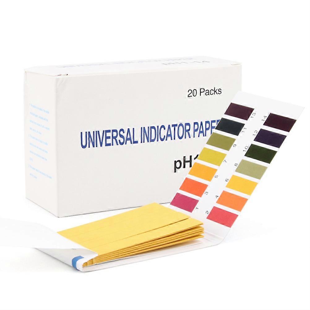 20 Pack 1600 Strips pH.1-14 Test Paper Extensive Test Paper for Water ...