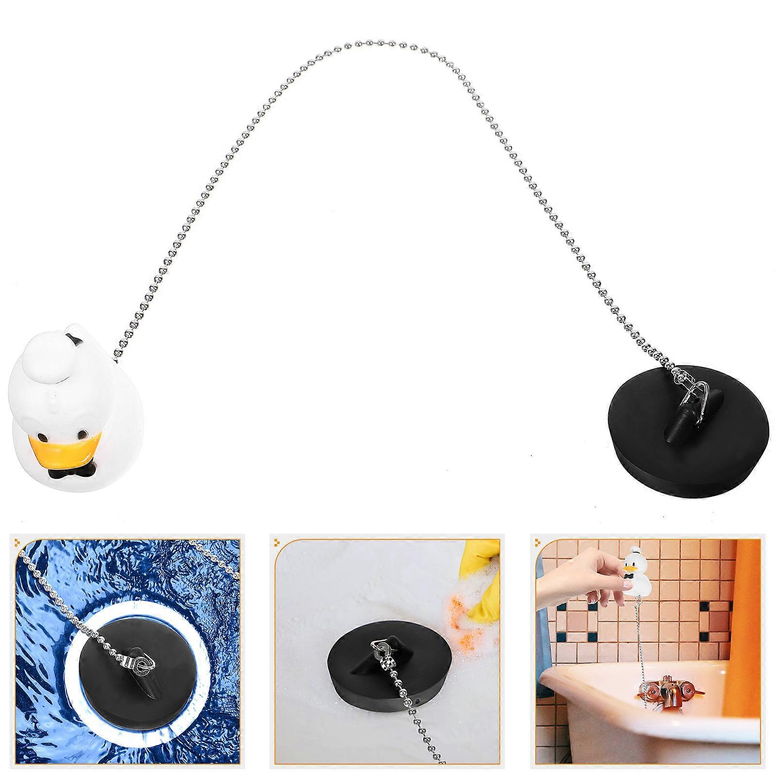 Bathroom Bathtub Drain Stopper Tub Drain Plug Duck Charm Tub Stopper ...