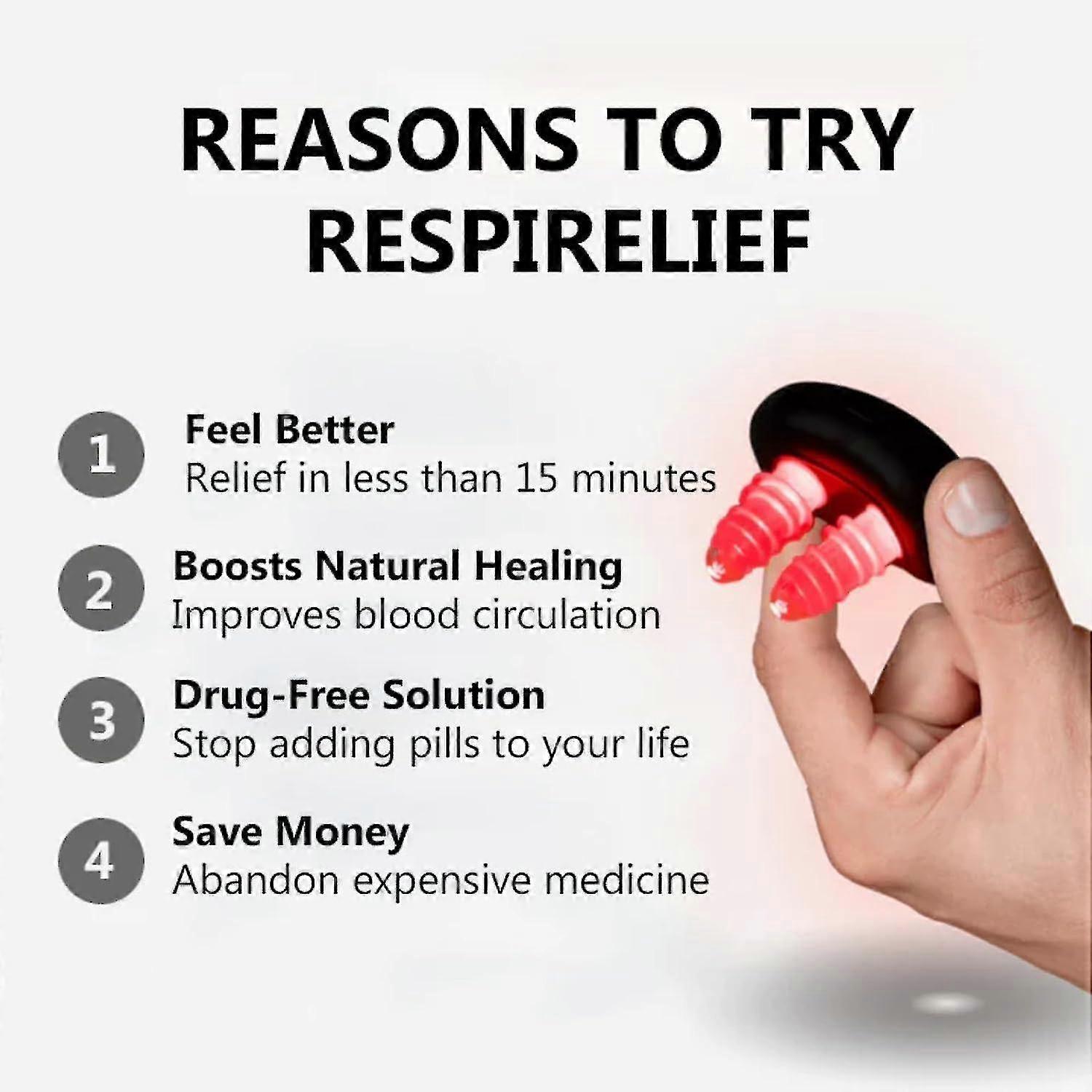 Respi Relief Red Light Nasal Therapy Instrument,Red Light Nasal Therapy ...