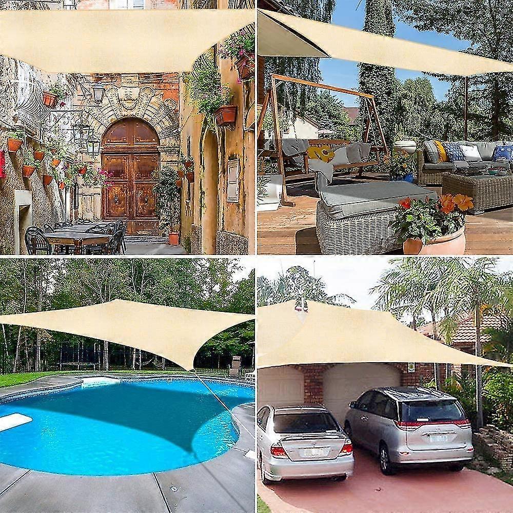 Rectangle Shade Sail With Free Rope And Mounting Kit Sun Shade Sail ...