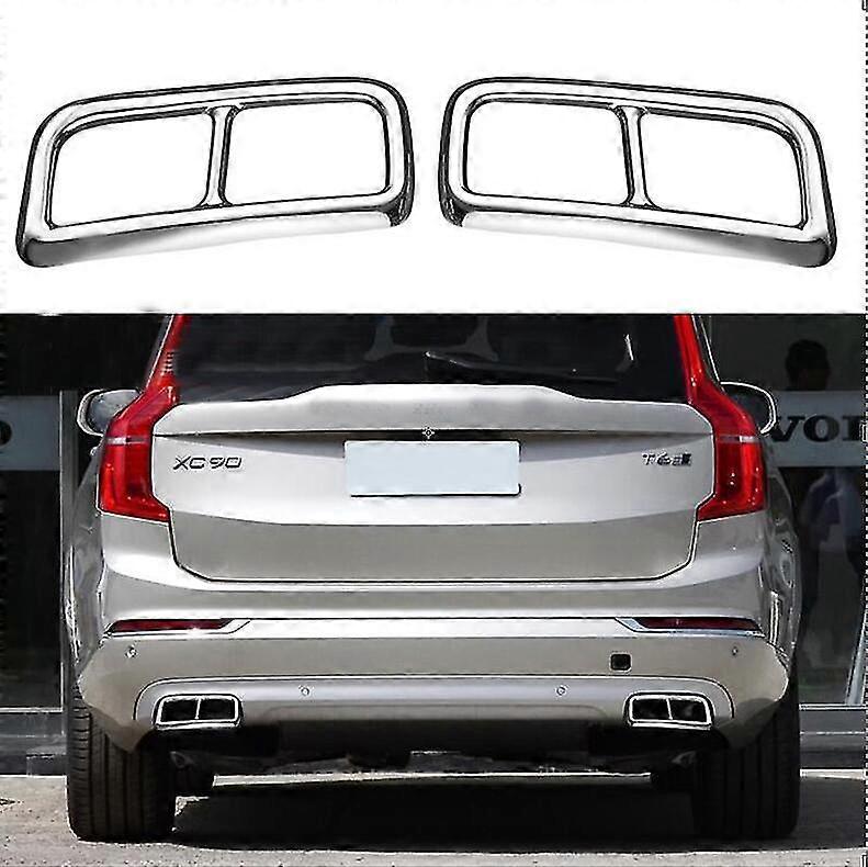 For Volvo Xc90 S90 Xc60 2014- Car Rear Dual Exhaust Muffler End Pipe ...