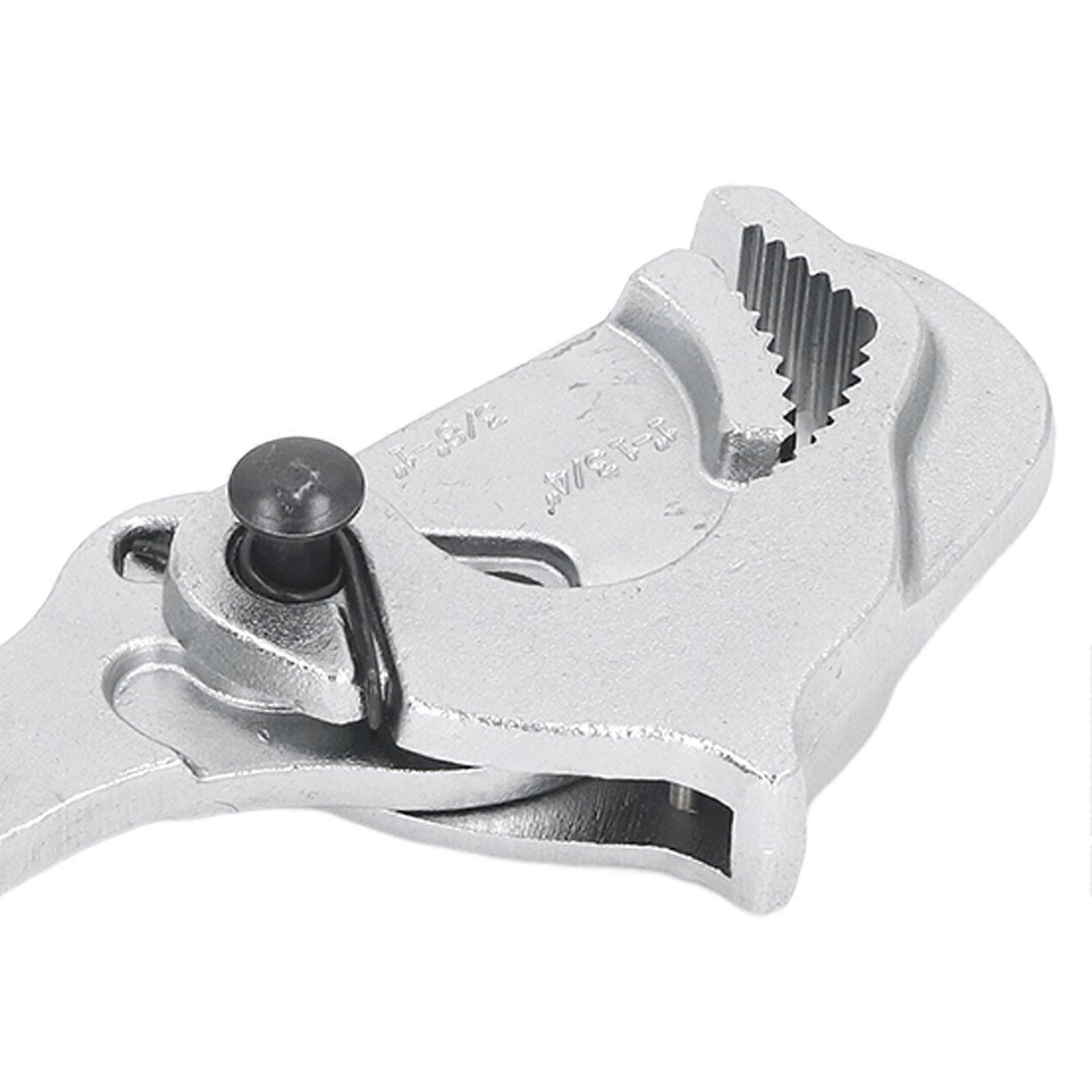Self Adjusting Pipe Wrench 12in Quick Release 180 Degree Swivel Head ...