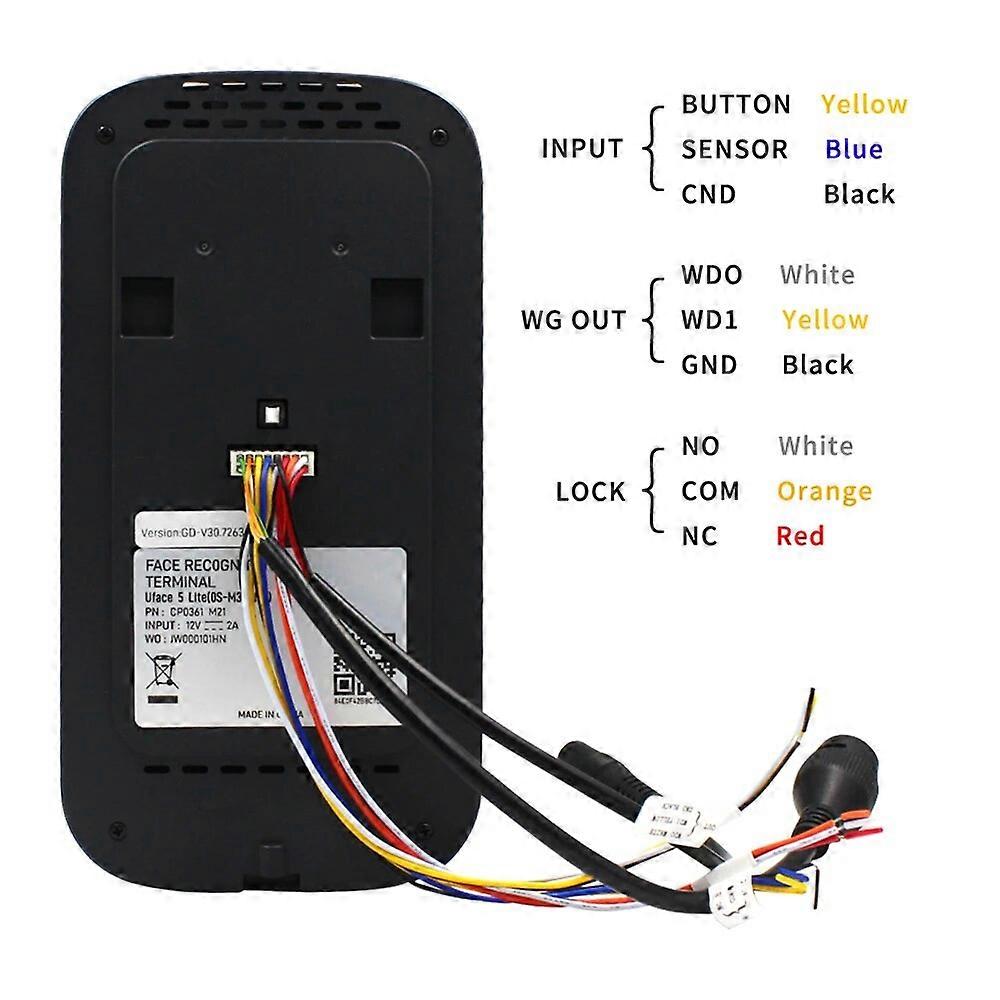 5 inch TCP/IP Wifi USB Dynamic Face Recognition Access Control Time ...
