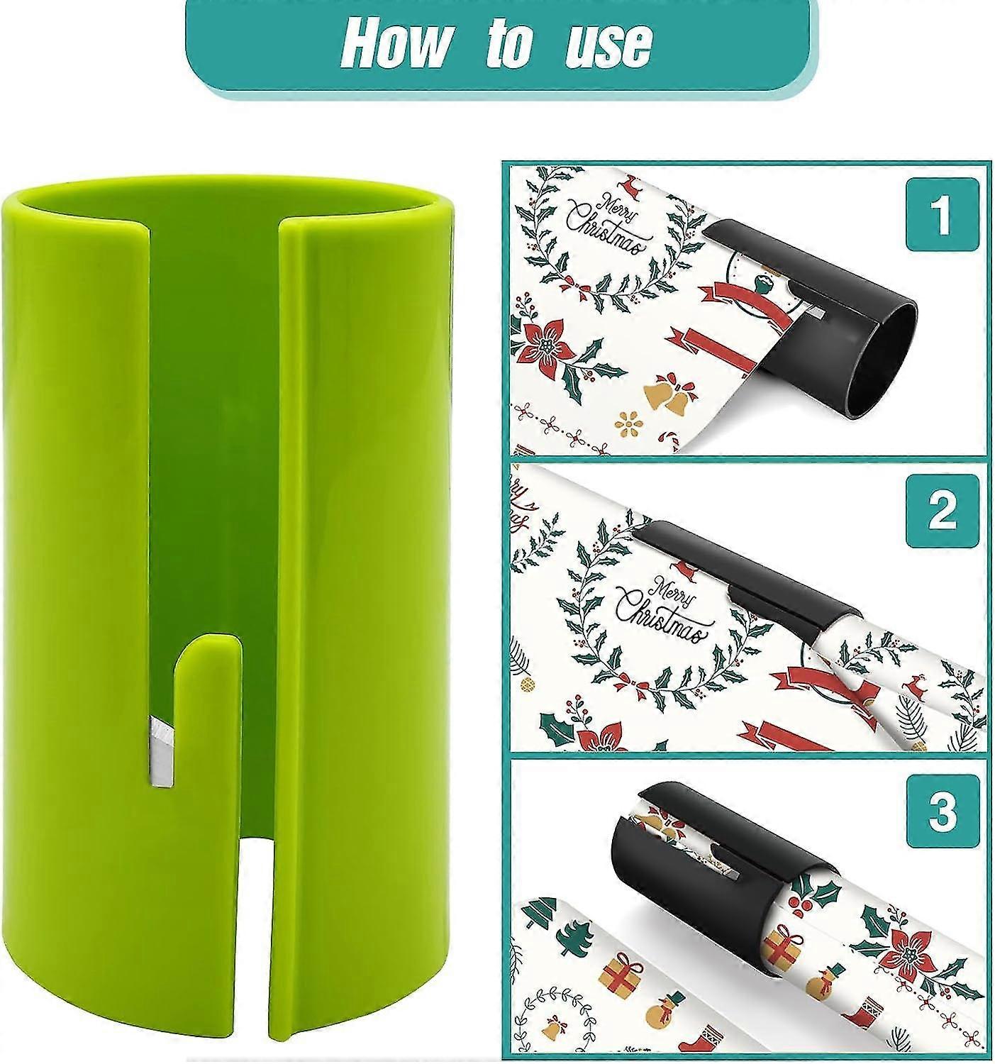 Wrapping Paper Cutter For Rolls, Pack Of 4 Sliding Gift Wrapping Paper ...