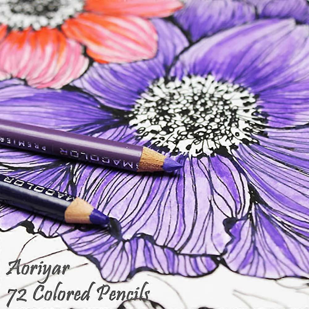 72 Colored Pencils, Coloring Pencils, Soft Core Color Pencils Sketching ...