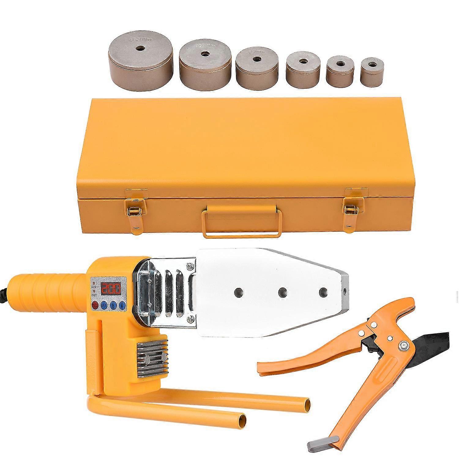 Plastic Pipe Welding Machine 0-320 Adjustable Digital Socket Fusion Welder with Double Heat ...