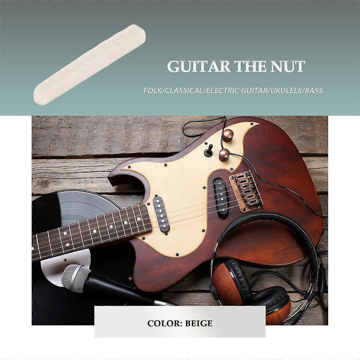 42mm Bone Nut for Electric Guitar Tele | Fruugo UK