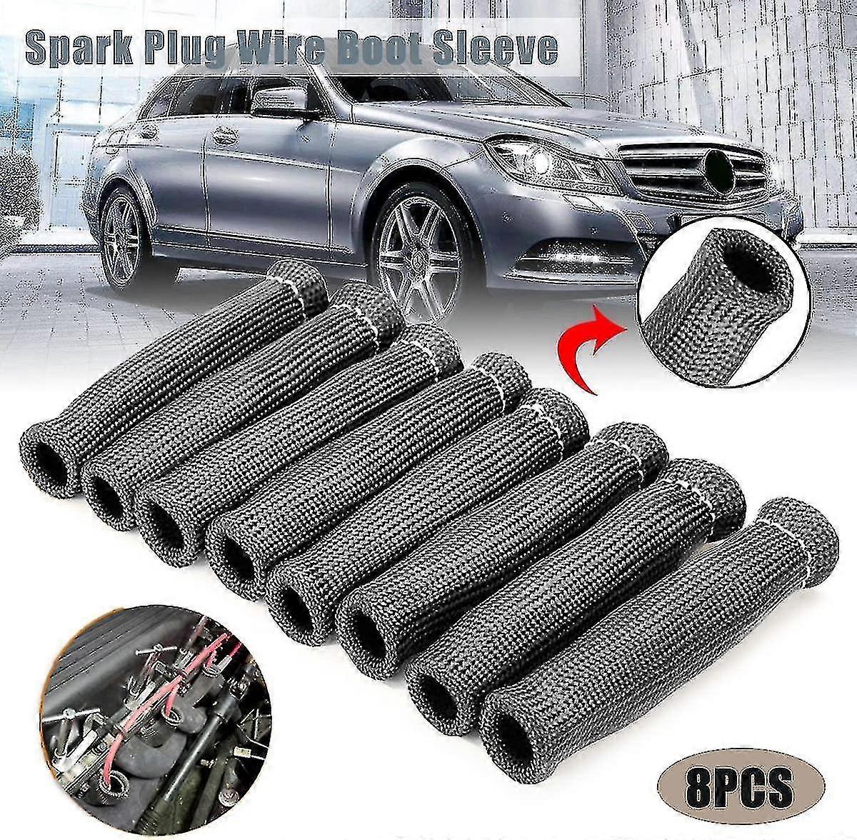 Ignition Cables Heat Shield8 Pieces (black) Ignition Cables Insulating ...