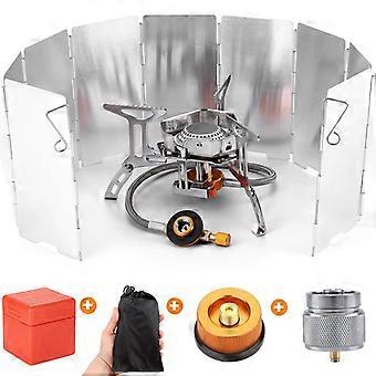 Camping Windproof Gas Stove Outdoor Strong Fire Stove Heater Portable ...