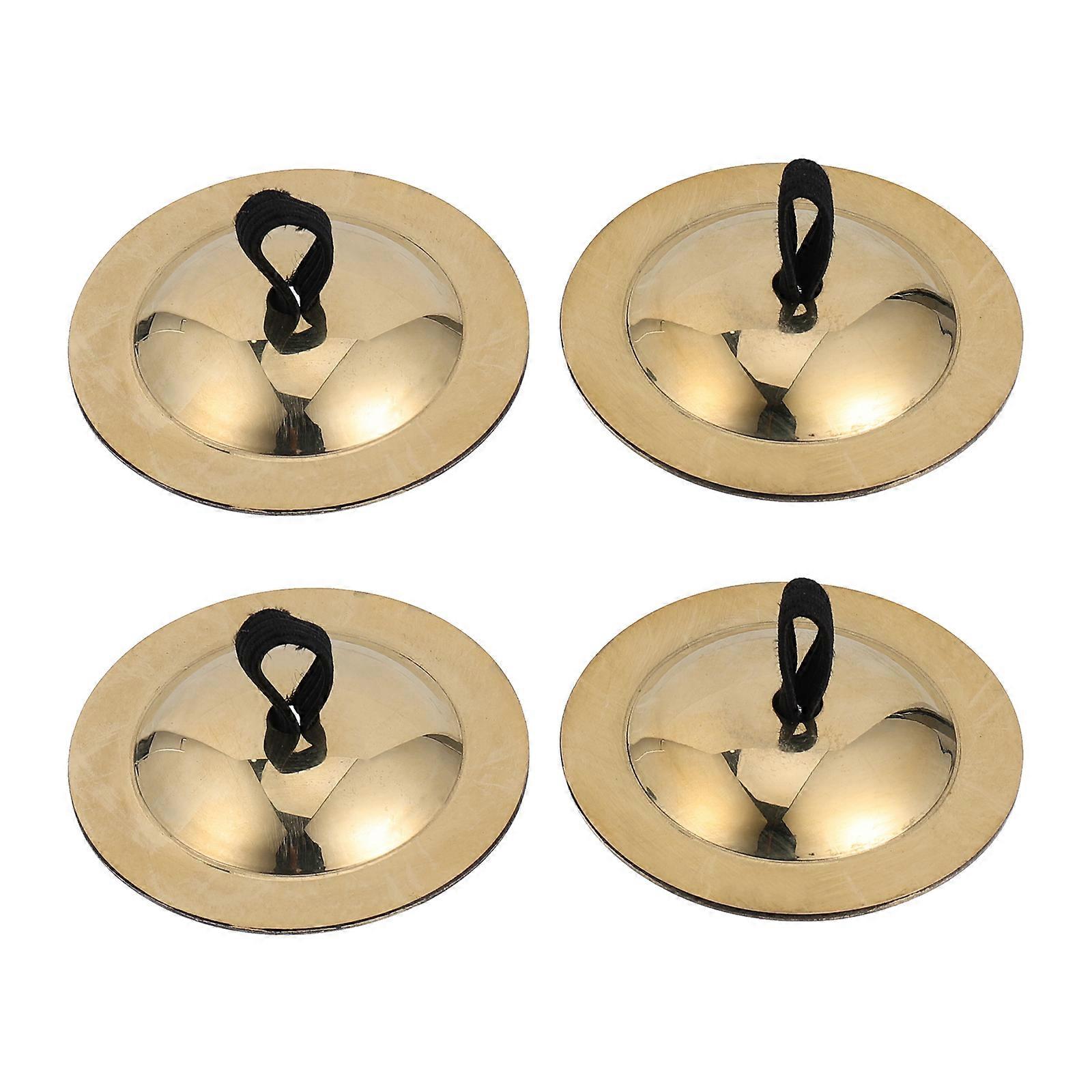 2 Pairs 5.5cm Mini Cymbals Creative Finger Cymbals Musical Instrument ...