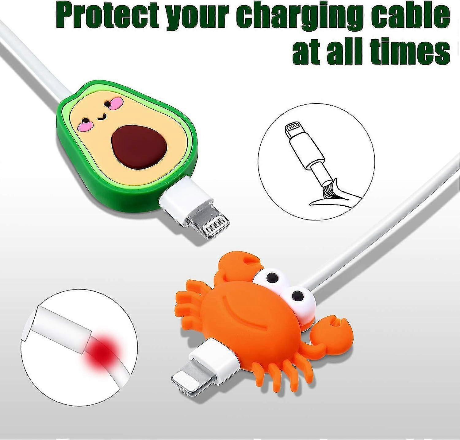 Cute Cable Protector,13 Pack Usb Charger Protector For Iphone Ipad ...