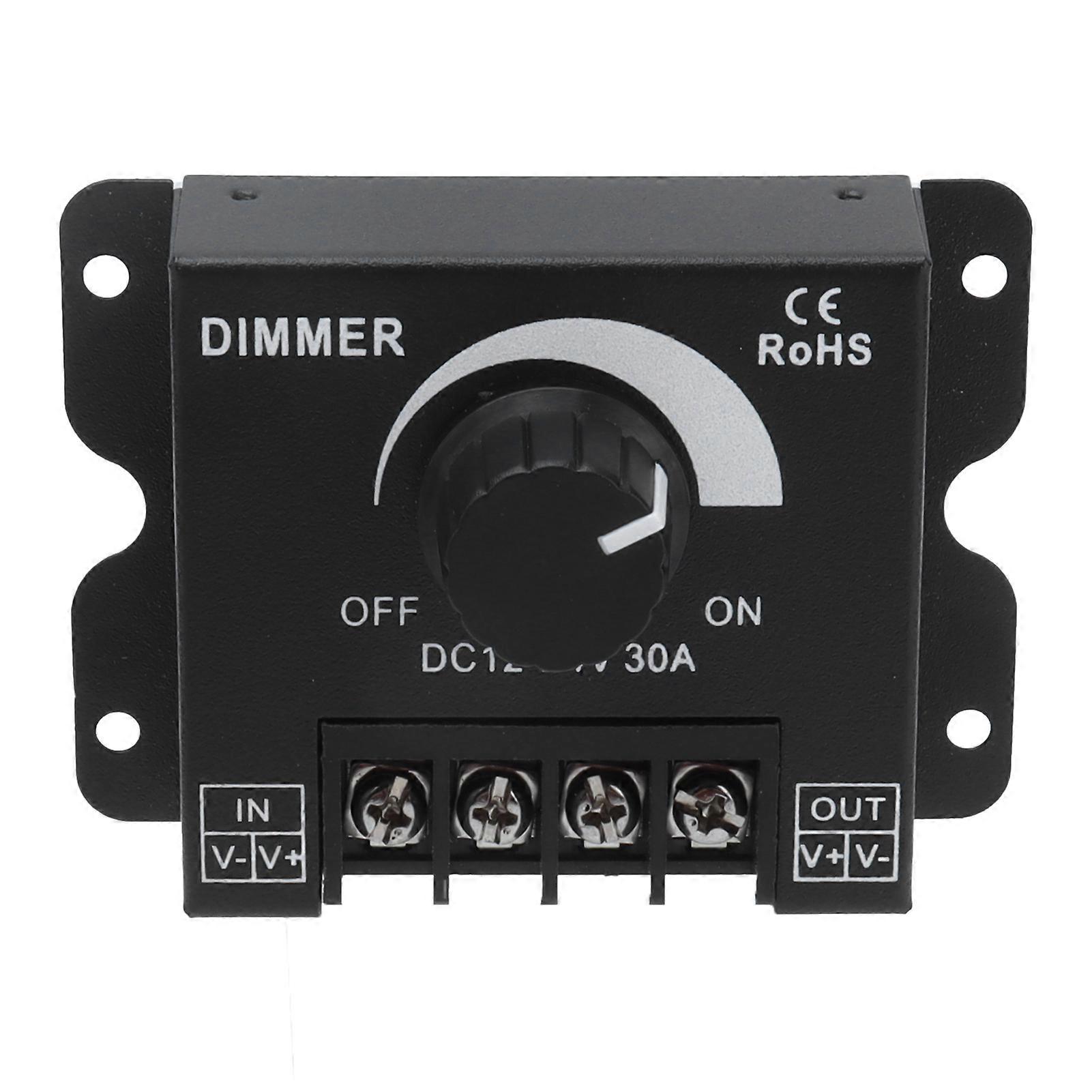 30A LED Dimmer PWM Unicolor Single Channel Adjustable Dimming ...