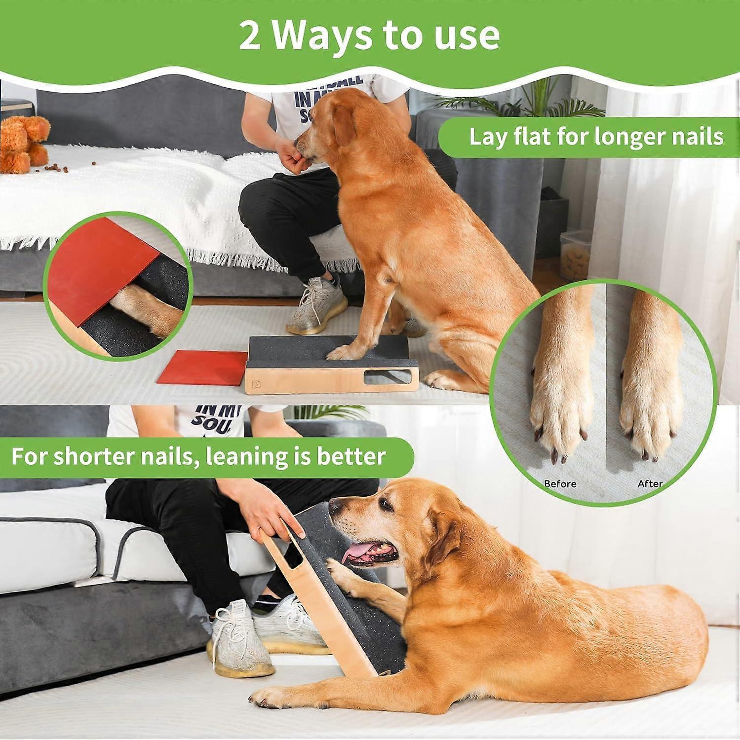 M-Shaped Dog Scratch Pad for Nail Maintenance and Shortened Dog's Side ...
