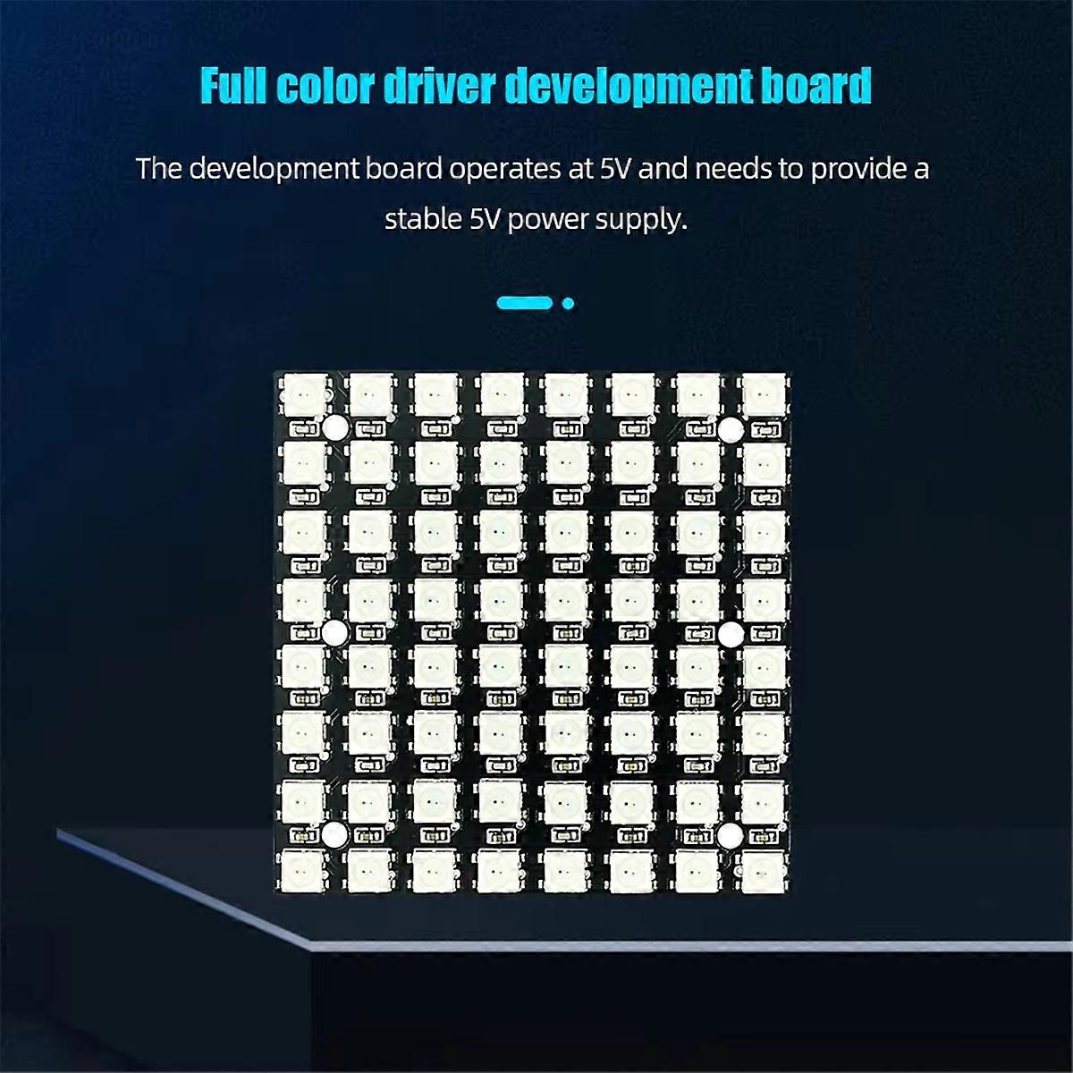 WS2812 LED 5050 RGB 8x8 LED Matrix WS2812B 8x8 64-Bit Full Color 5050 ...