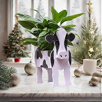 Cow Planter Pot for Cow Lovers, Cute Milk Cow Flower Pot for Outdoor ...