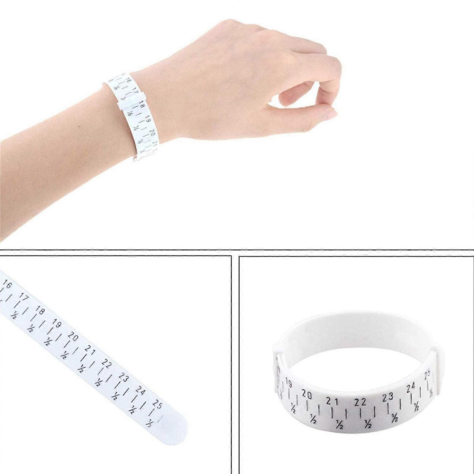 Plastic Ring Sizer Measuring Set Finger Size Gauge Measure Tool Finger ...