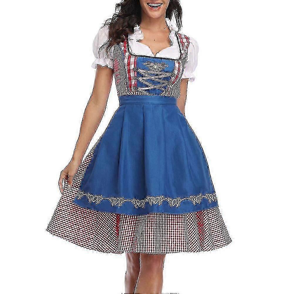 Women's Oktoberfest Costume Adult Dirndl German Traditional Bavarian ...