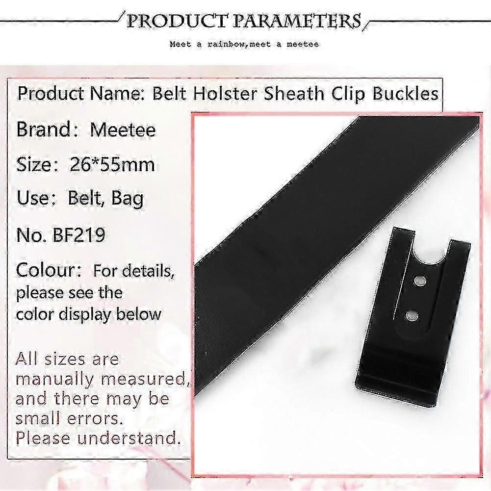 10pcs 56x25mm Double Holes Metal Spring Belt Sheath Clip Clasp | Fruugo UK