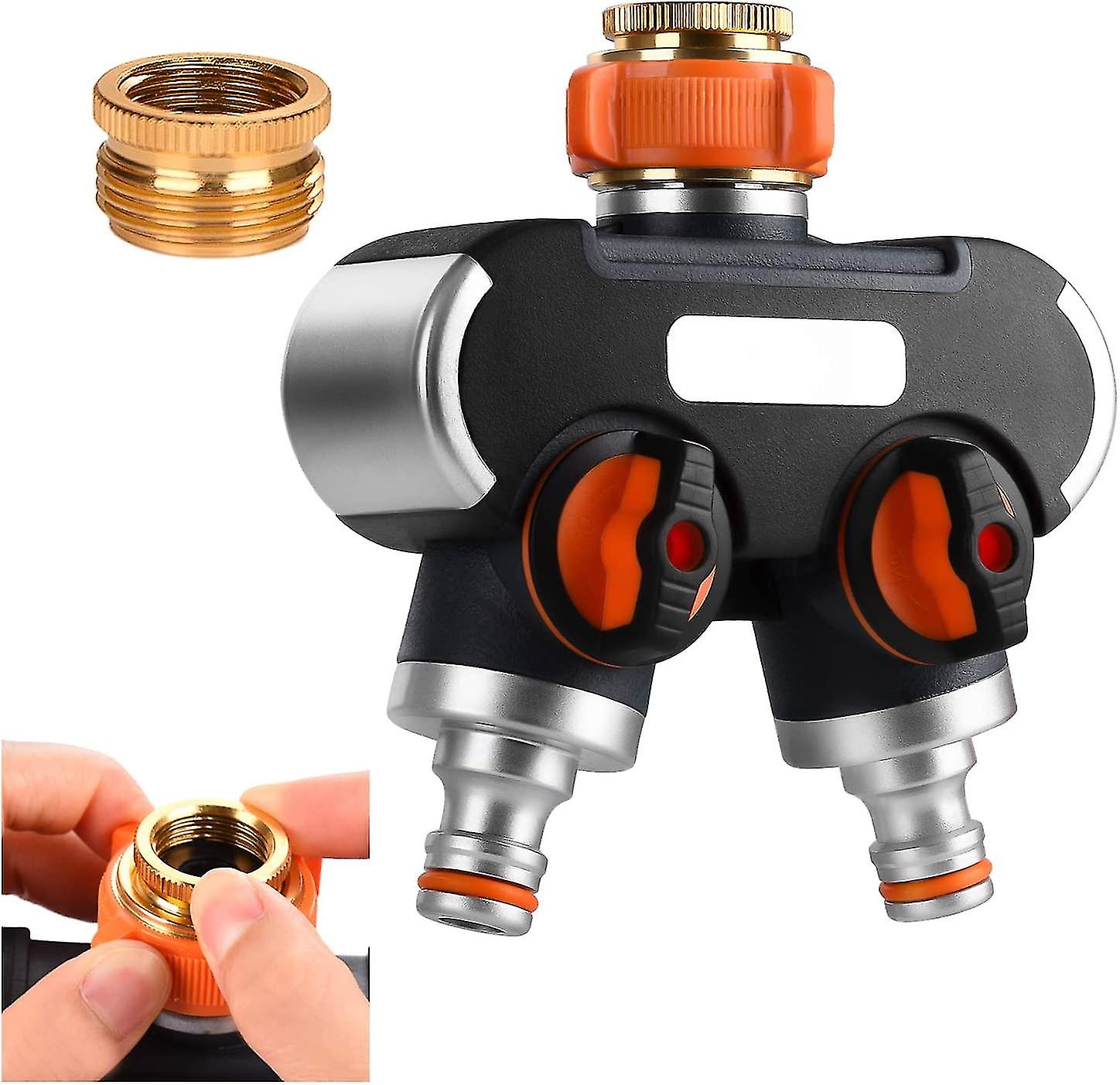 2-way Distributor, Garden Hose Pipe Splitter, 3/4" And 1/2" Water ...