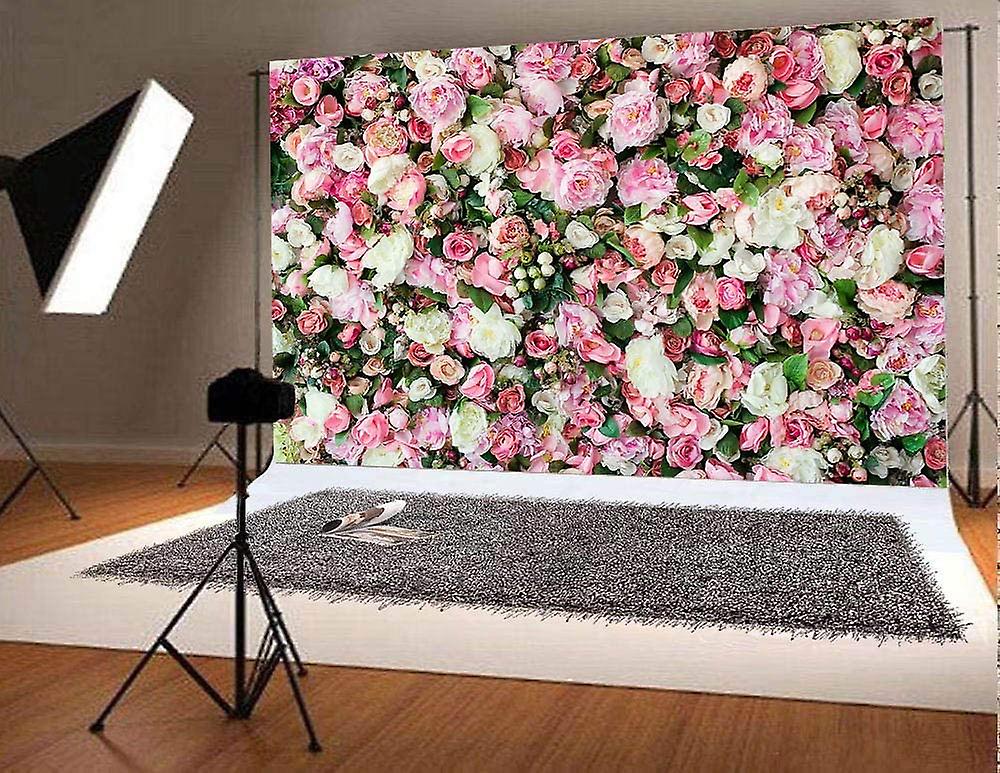 3d Flower Photo Background Pink Rose Photography Backdrop For Pictures ...