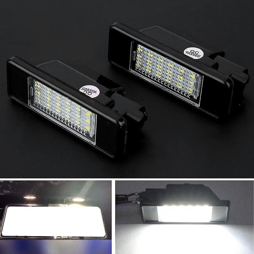 2Pcs LED License Number Plate Light Lamp for Citroen C2 C3 C4 C5 C6 DS3 ...