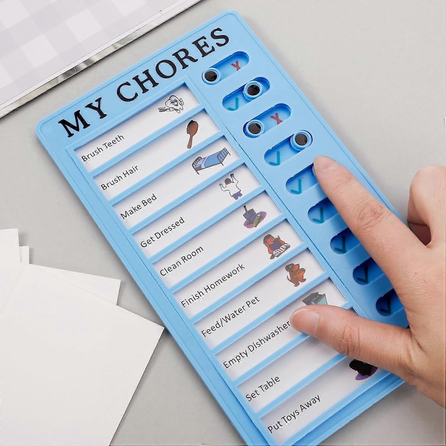 2pcs to Do List Chore Chart for Kids, Checklist Memo Board with 10 Blank Paper, Detachable ...